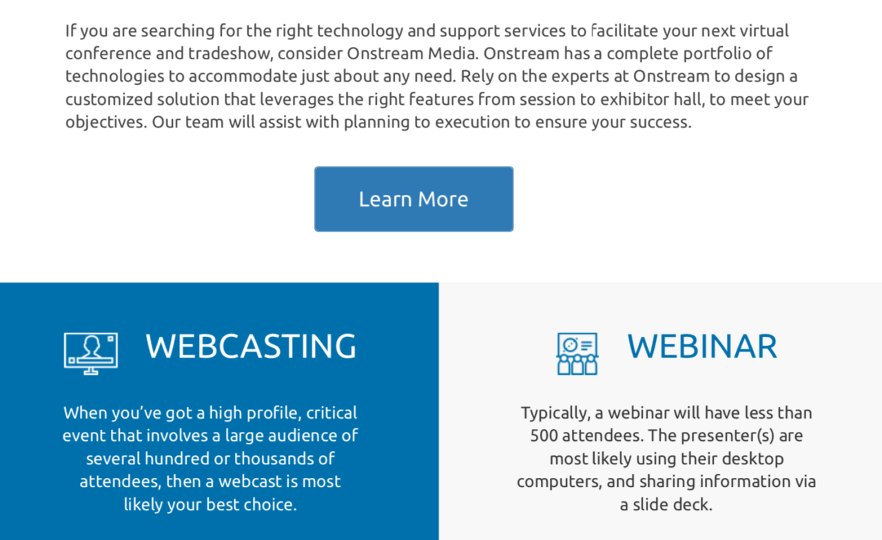 Onstream Media - The Virtual Events Group
